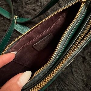 Coach | Bags | Nwt Coach Leather Double Zip Cross Body In Pebble ...